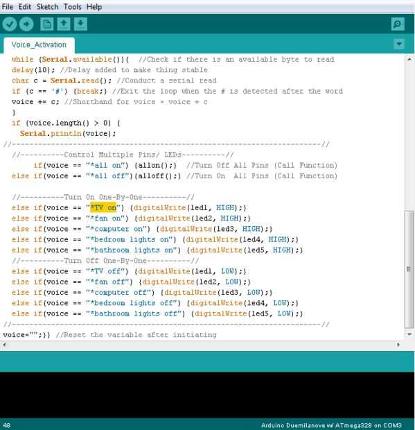 Voz activa Arduino (Bluetooth + Android) / Paso 5: Programación Arduino - askix.com