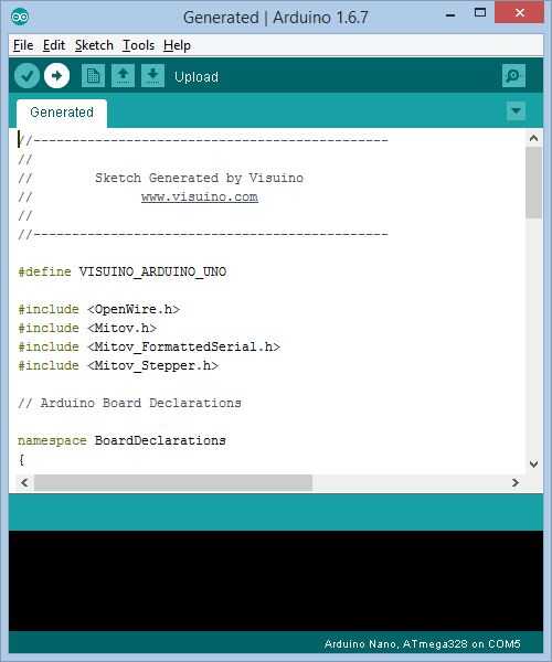 Arduino Nano y Visuino: Control de Motor paso a paso con codificador rotatorio / Paso 8: Generar ...
