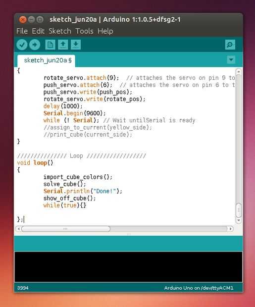 Rubik Cube Solver Paso 4 Arduino Sketch Cubo Resolver Algoritmo