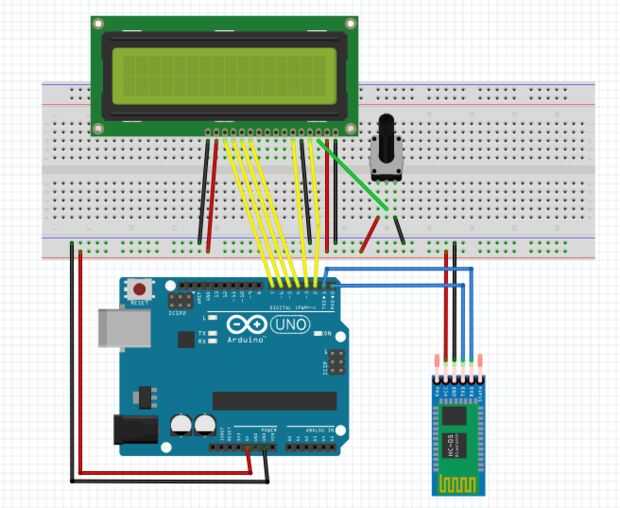 LCD y Bluetooth - Arduino / Paso 2: Construir el circuito - askix.com