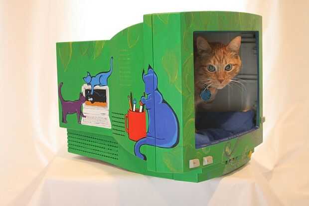 Hacer una cama de gato de un Monitor de computadora - askix.com Hacer una cama de gato de un Monitor de computadora - askix.com