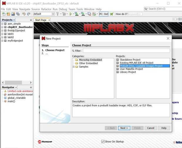 Configurar chipKIT dp32 utilizar Arduino IDE / Paso 2: Abrir MPLAB X - askix.com