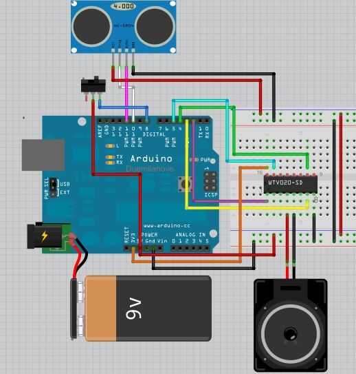 Medidor de distancia Arduino-wtv020-Sd - 16P / parlante - askix.com Medidor de distancia Arduino-wtv020-Sd - 16P / parlante - askix.com