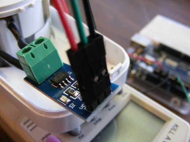 Simplificado de medición de corriente CA Arduino usando el Sensor de efecto Hall ACS712 / Paso 3 ...