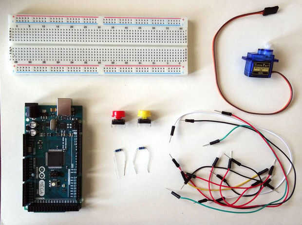 Arduino: Control de servos con botones / Paso 1: componentes - askix.com Arduino: Control de servos con botones / Paso 1: componentes - askix.com