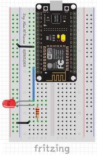 IoT ESP8266 serie: los puertos de Control 3-ThingSpeak-Android NodeMCU / Paso 1: circuito ...