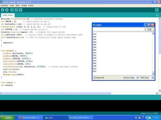 ¿Scintillino - un basada en Arduino rápido y sucio contador de centelleo, / Paso 4: Programación ...