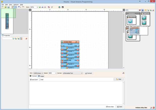 Arduino Nano Clock Rtc De Tiempo Real Ds1302 Con Visuino Paso 4 En Visuino Agregar Y