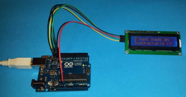 Cómo conectar una LCD serial a un Arduino UNO / Paso 1: Conectar la electrónica - askix.com