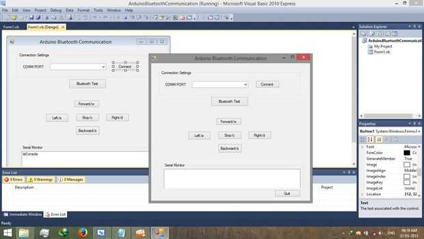 Cómo programar Arduino Bluetooth comunicación Serial de Visual Basic Express 2010 / Paso 6 ...