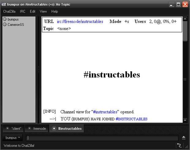 Como Usar El Chat De Irc De Instructables