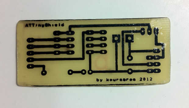 Programador de Arduino ATtiny85 Shield PCB [ATtinyShield] / Paso 3: Hacer el PCB... - askix.com