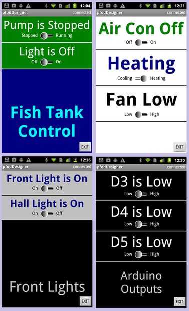 Generador De Código Para Menús Personalizados De Android Arduino Activar Salidas De Arduino Y