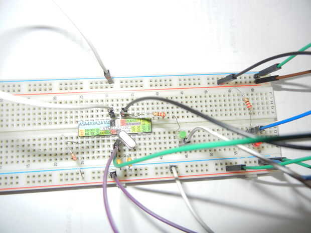 Arduino Leonardo como ISP / Paso 4: Microcontrolador de Atmel objetivo 1: Atmega328p (montar ...