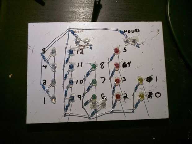 Reloj binario de Arduino / Paso 5: Instalación de los LEDs - askix.com