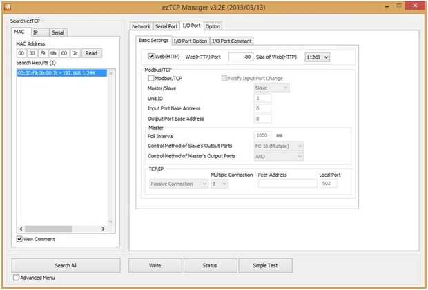 Control De Arduino Vbnet Rs232 Tcp Paso 7 Les Paramètres Du Ciem10 Lanrs232