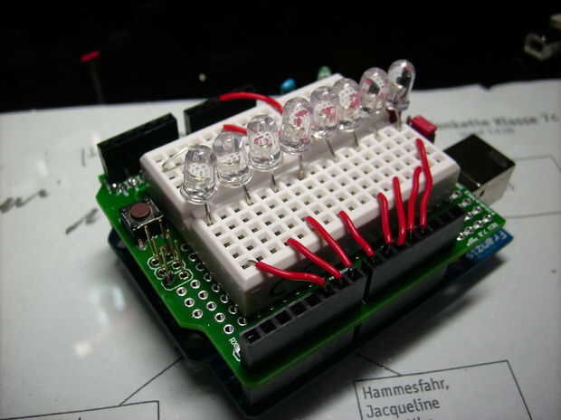 Led Arduino Running Light Muy Simple Buena Para Principiantes