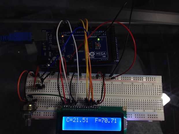 Termómetro en un LCD - askix.com