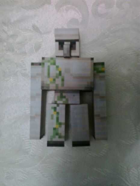 Papercraft De Golem De Hierro De Minecraft Paso 4 Mi Golem De Hierro