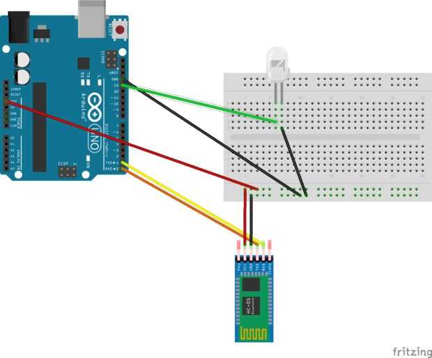 Reconocimiento de voz de Arduino con Android / Paso 3: Conexiones del circuito - askix.com