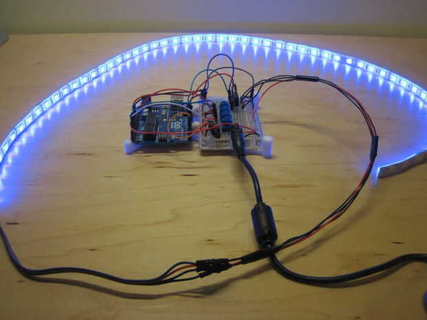 Controlado Por Arduino Rgb Led Infinity Mirror Paso 5 Prueba Su Circuito El Código Y La Tira 